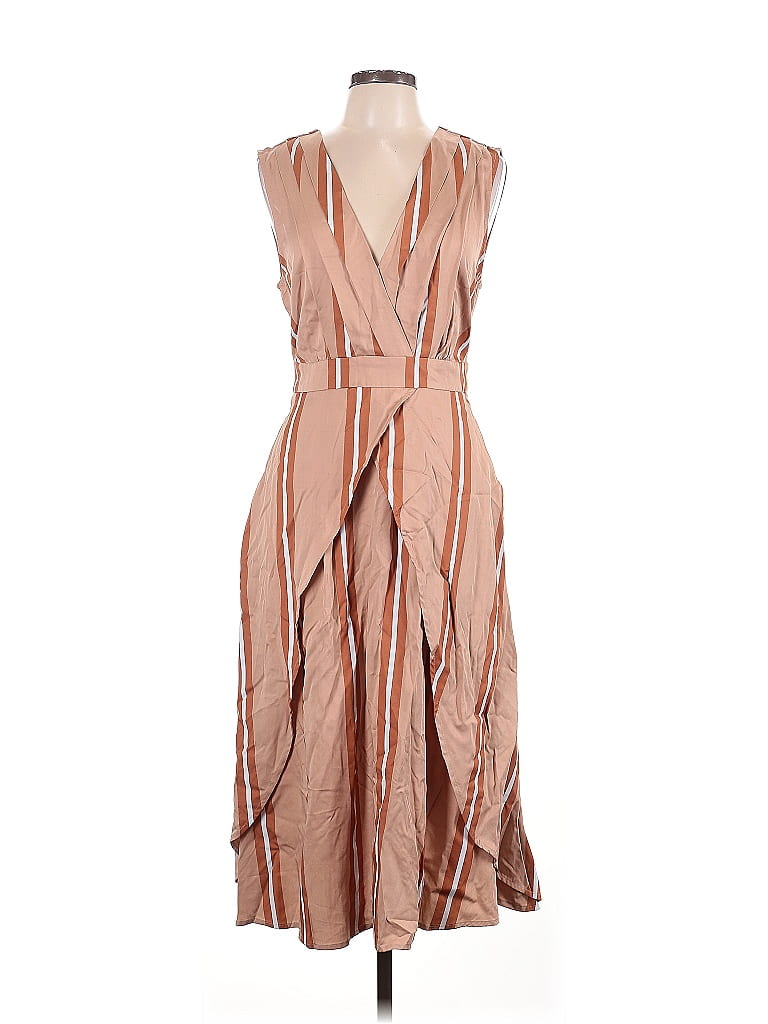 Sancia 100% Tencel Lyocell Tan Cocktail Dress Size L - 66% off | ThredUp