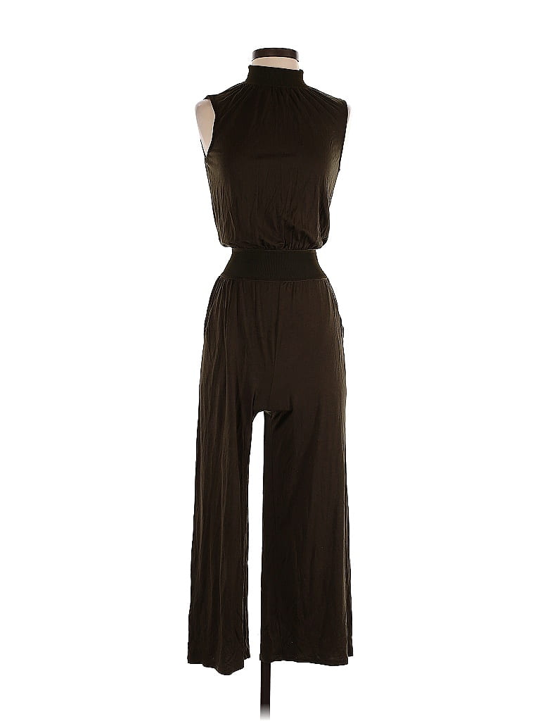 Theory Solid Brown Green Jumpsuit Size S - 75% off | ThredUp