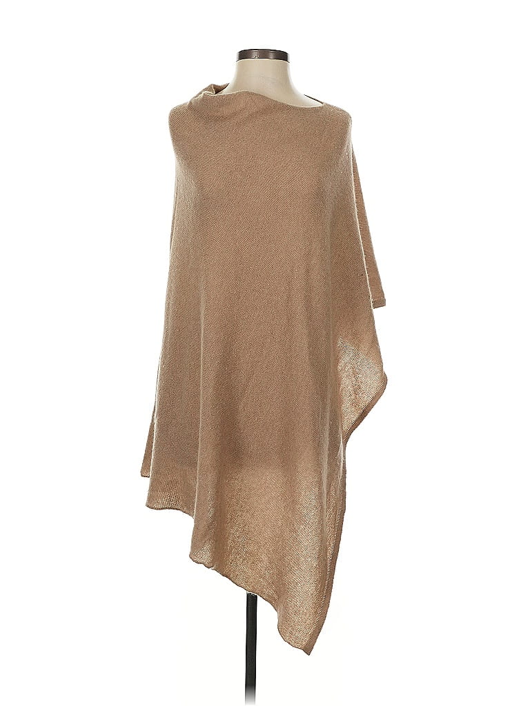 Toss Designs Tan Poncho One Size - 55% off | ThredUp