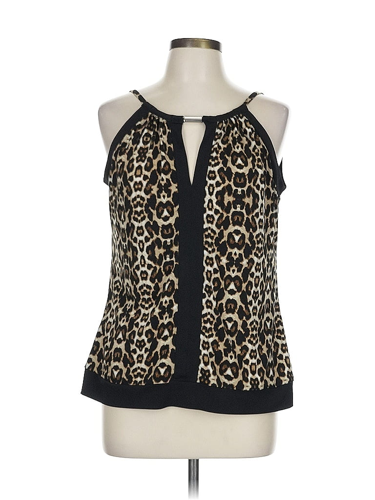 Miss Tina by Tina Knowles Black Sleeveless Blouse Size L - 52% off ...