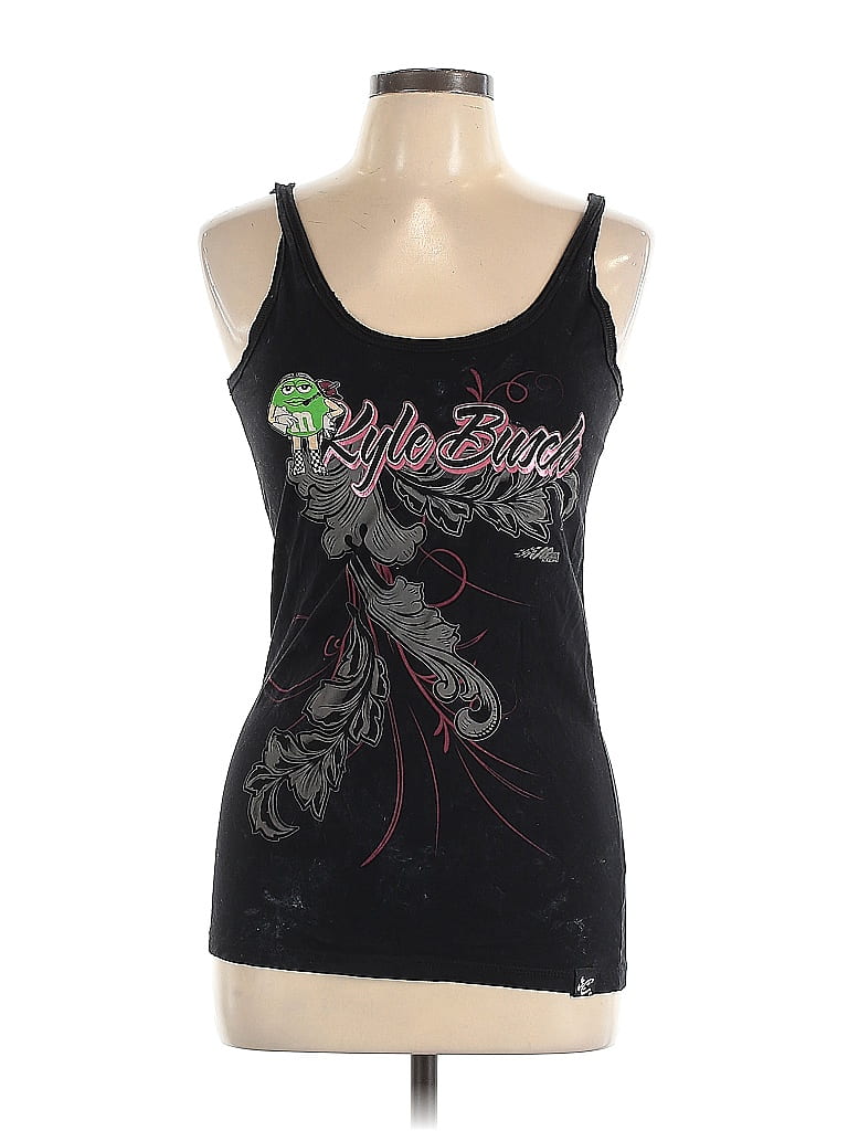 Chase Authentics 100% Cotton Black Tank Top Size L - 31% off | ThredUp