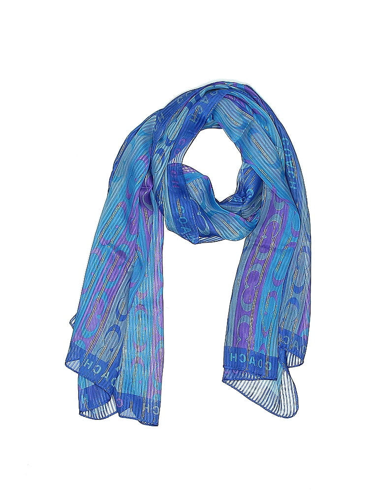 Coach Paisley Blue Scarf One Size - 71% off | ThredUp