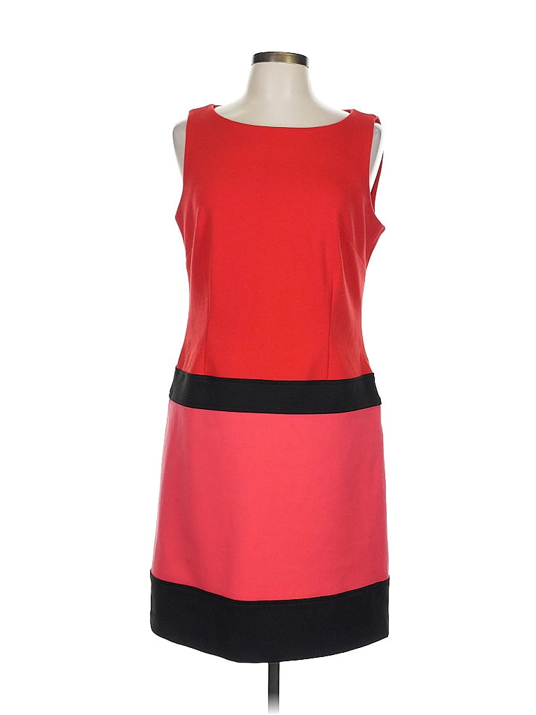 Laundry by Shelli Segal Color Block Red Cocktail Dress Size 12 - 82% ...