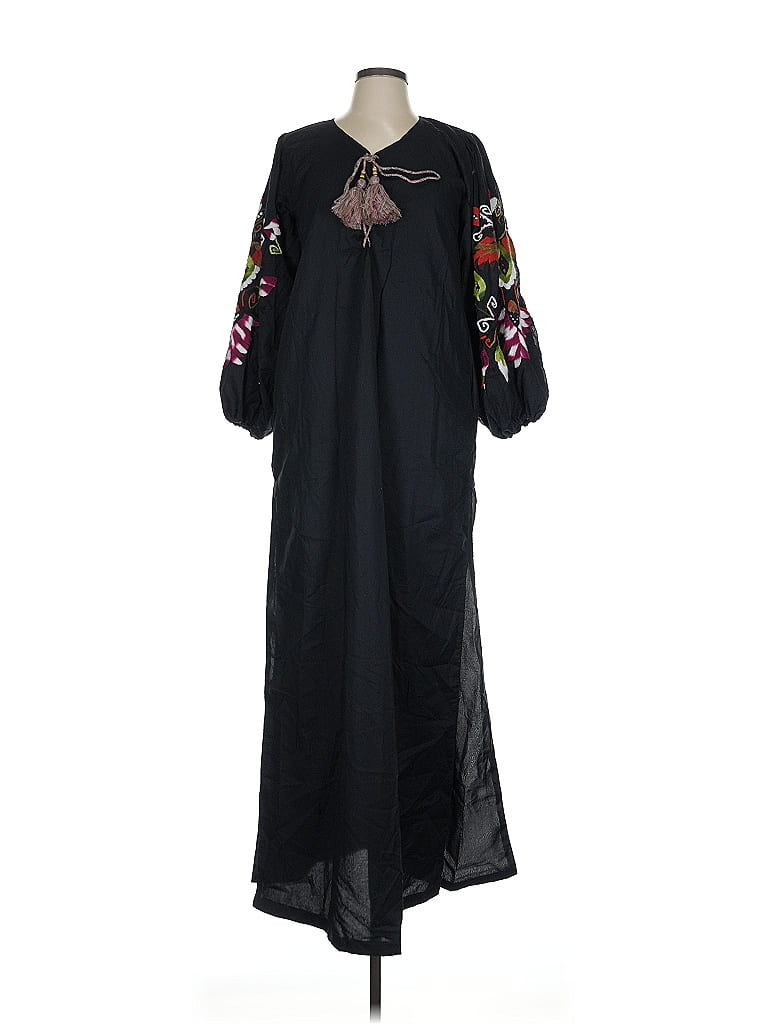 Sensi Studio 100% Cotton Black Casual Dress Size L - 73% off | ThredUp