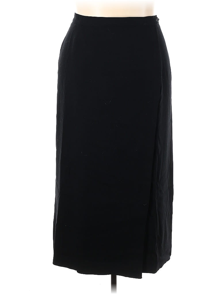 Maggie McNaughton 100% Polyester Solid Black Formal Skirt Size 22 (Plus ...