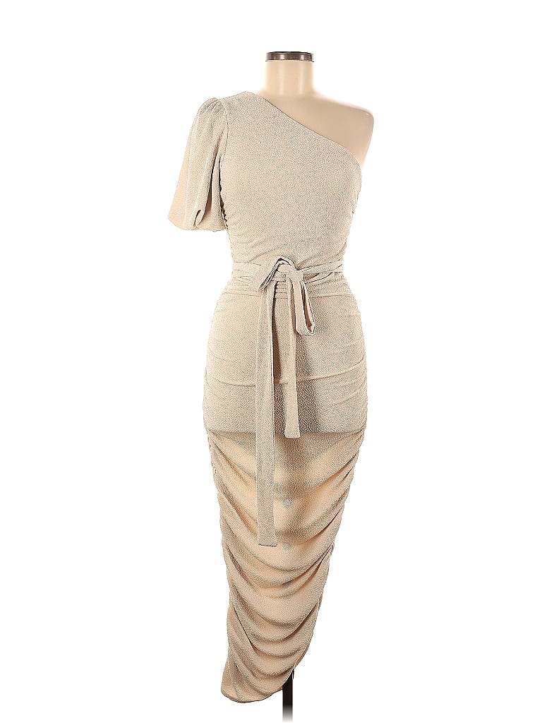 Endless Blu Tan Cocktail Dress Size M - 65% off | ThredUp