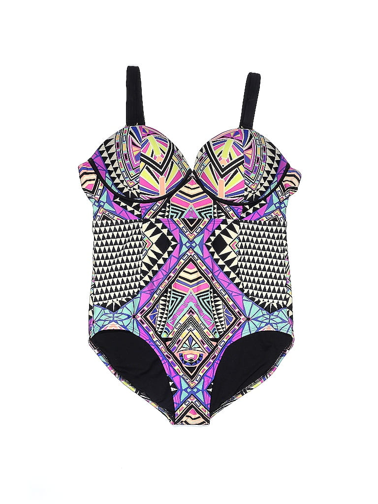 Swimsuits for all Graphic Purple One Piece Swimsuit Size 18 (Plus) - 50 ...