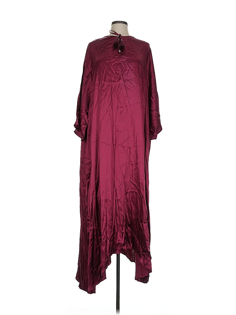 Sensi Studio 100% Rayon Burgundy Casual Dress Size L - 61% off | ThredUp