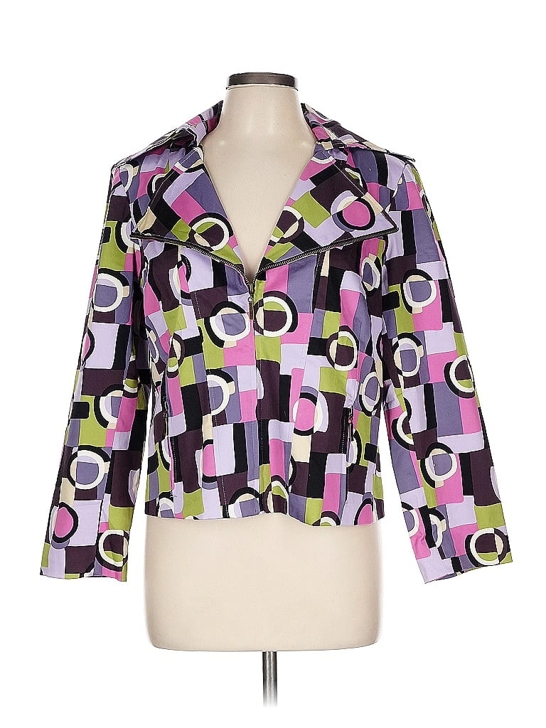 Patrick Christopher Selections Print Purple Jacket Size L - 39% off ...