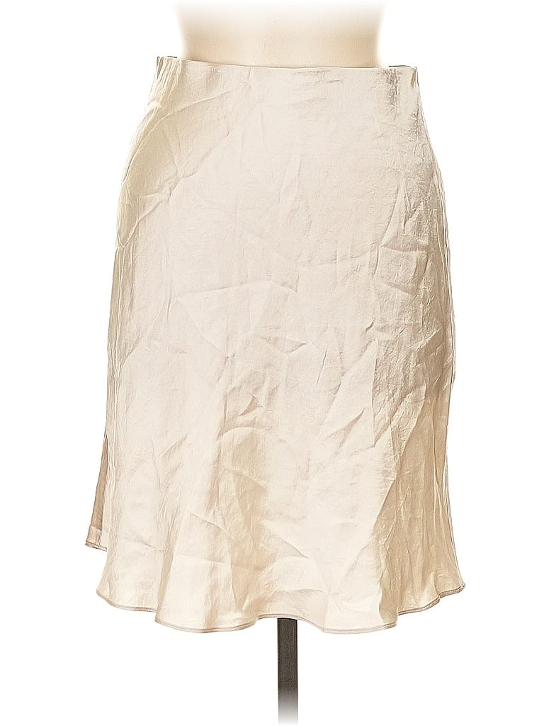 Babaton 100% Acetate Metallic Ivory Formal Skirt Size 8 - 69% off | ThredUp