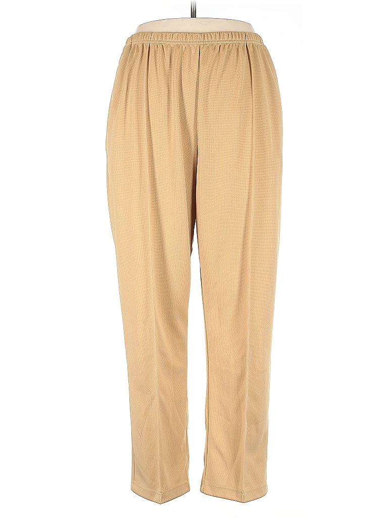 Sara Morgan for Haband 100% Polyester Tan Casual Pants Size 20 - 36% ...