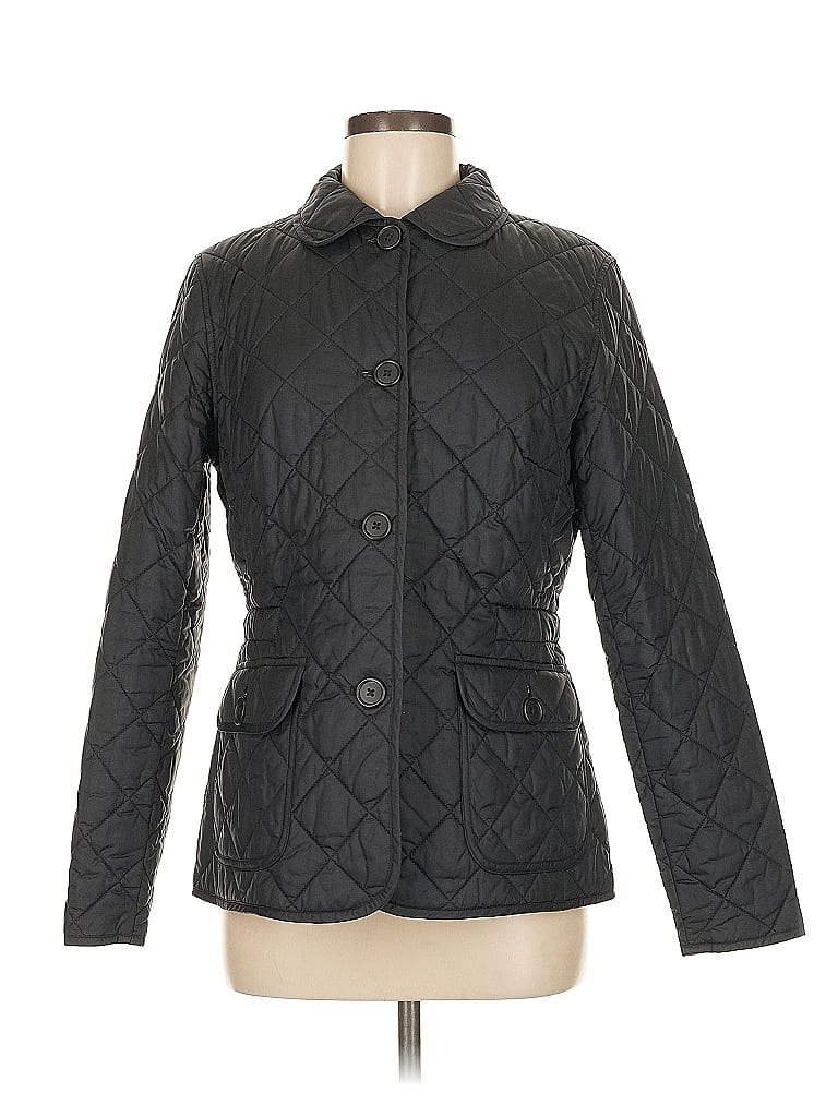 Gap 100% Nylon Argyle Black Jacket Size M - 67% off | ThredUp