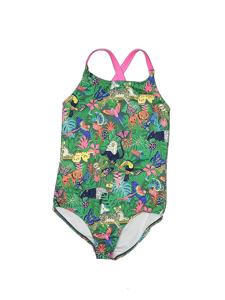 Mini Boden Tropical Green One Piece Swimsuit Size 7 - 8 - 40% off | ThredUp