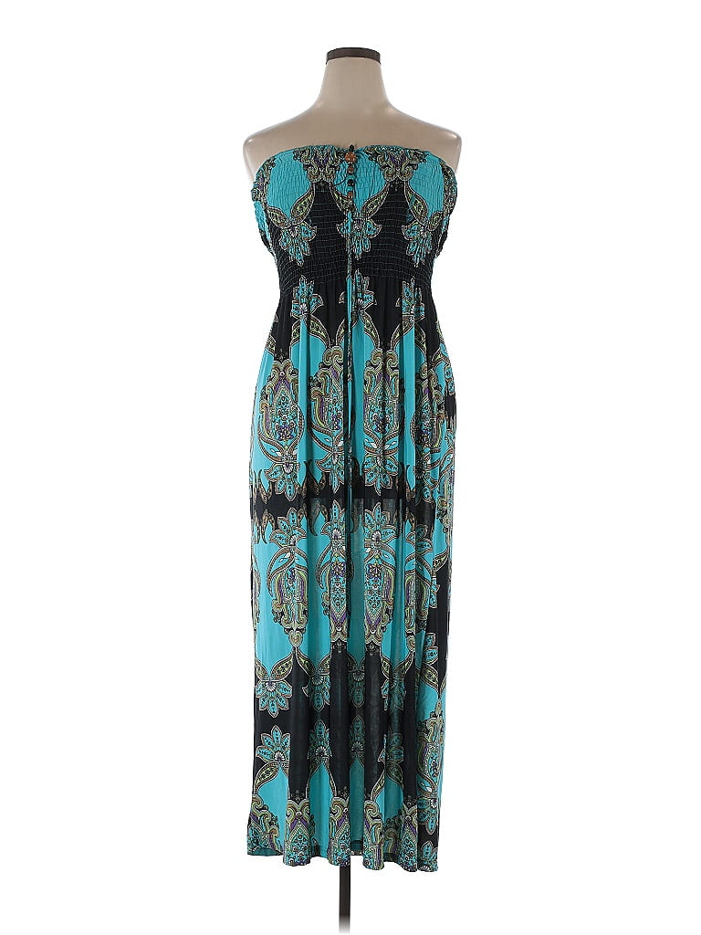 Jamie Nicole Collection Teal Cocktail Dress Size 1X (Plus) - 37% off ...