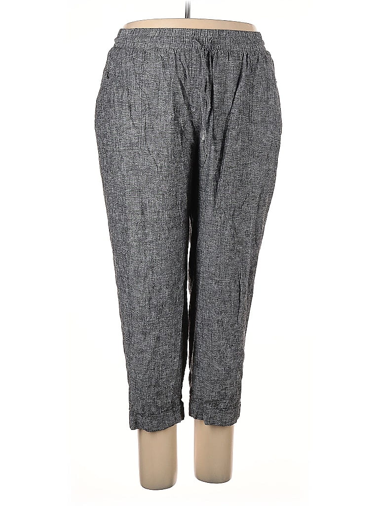 Jones New York Signature Tweed Gray Linen Pants Size 2X - 67% off | ThredUp