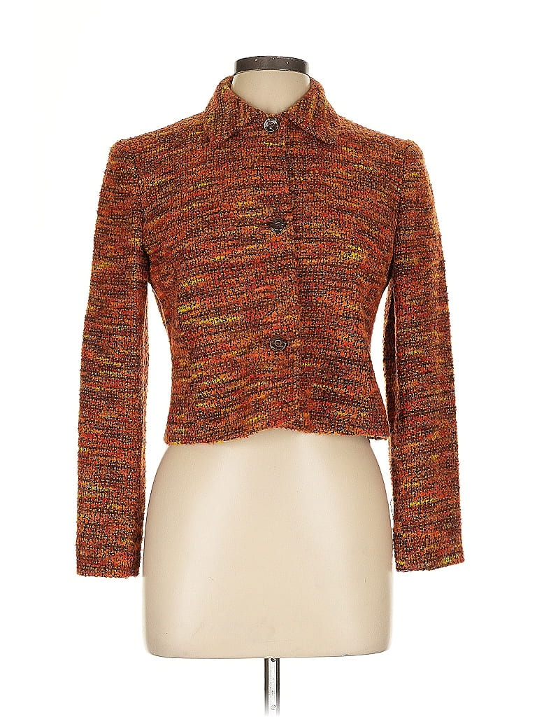 Rena Rowan Tweed Orange Jacket Size 8 (Petite) - 56% off | ThredUp