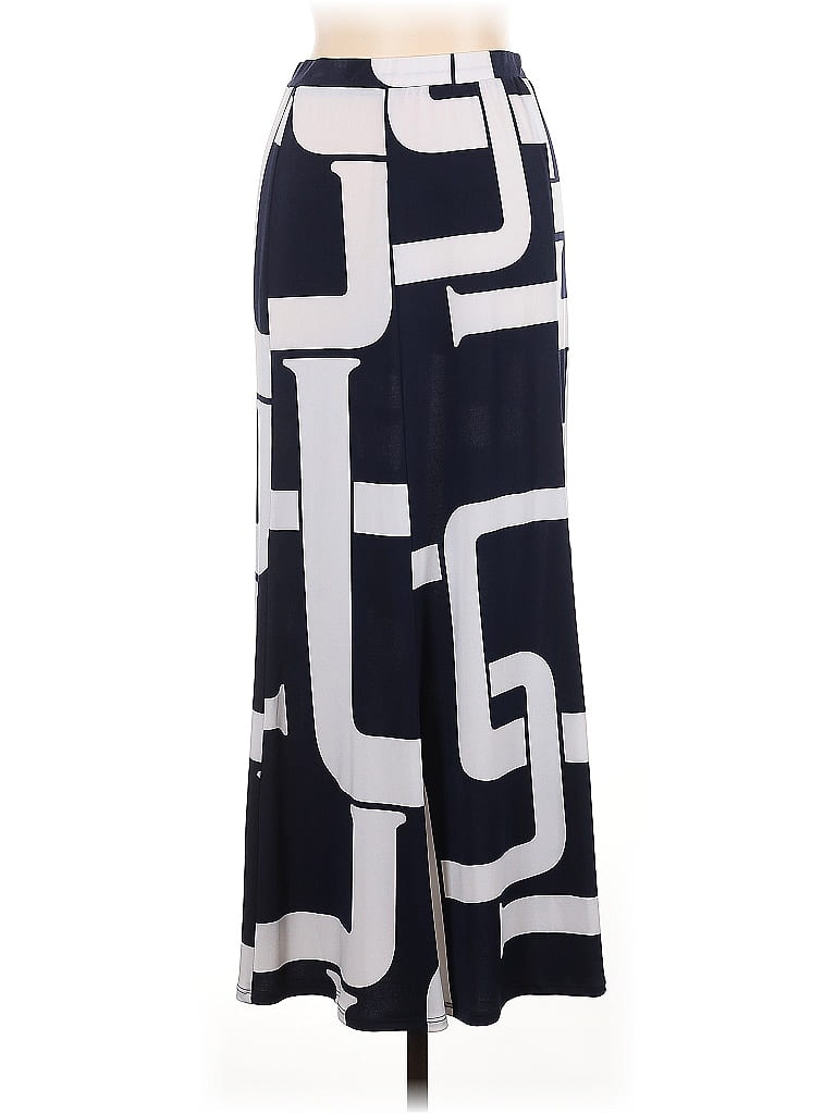 Susan Graver Graphic Blue Casual Skirt Size S - 58% off | ThredUp