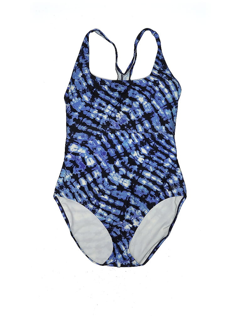 Speedo Plaid Blue One Piece Swimsuit Size 18 (Plus) - 40% off | ThredUp