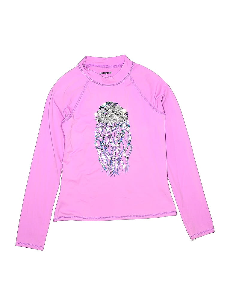 Lands' End Pink Rash Guard Size 10 - 67% off | ThredUp
