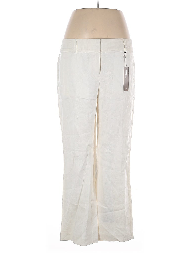 Ann Taylor LOFT 100% Linen Ivory Linen Pants Size 14 - 72% off | ThredUp