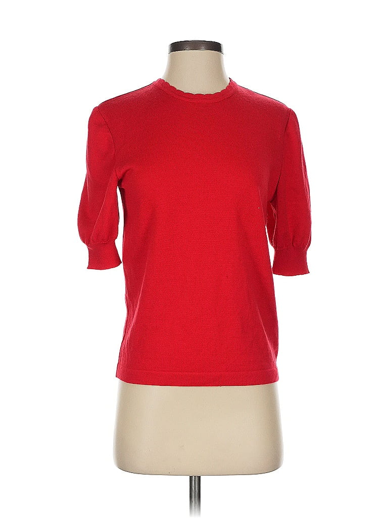Valentino Miss V 100% Lana Wool Red Wool Pullover Sweater Size 4 - 67% off | ThredUp