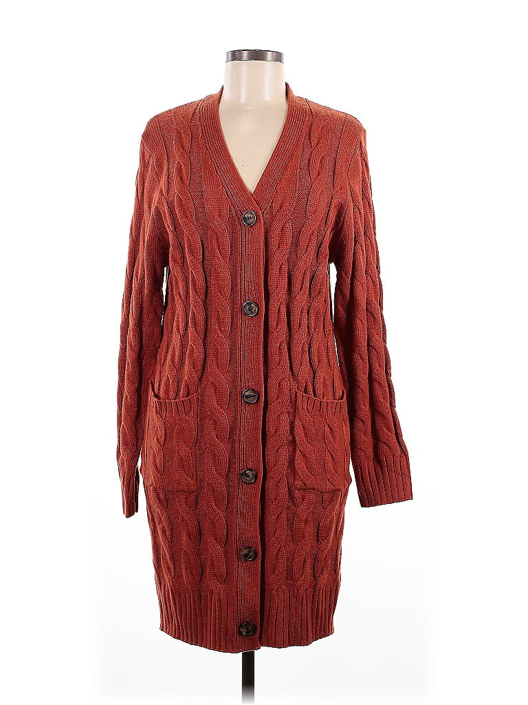 Merokeety 100% Acrylic Red Cardigan Size M - 47% off | ThredUp