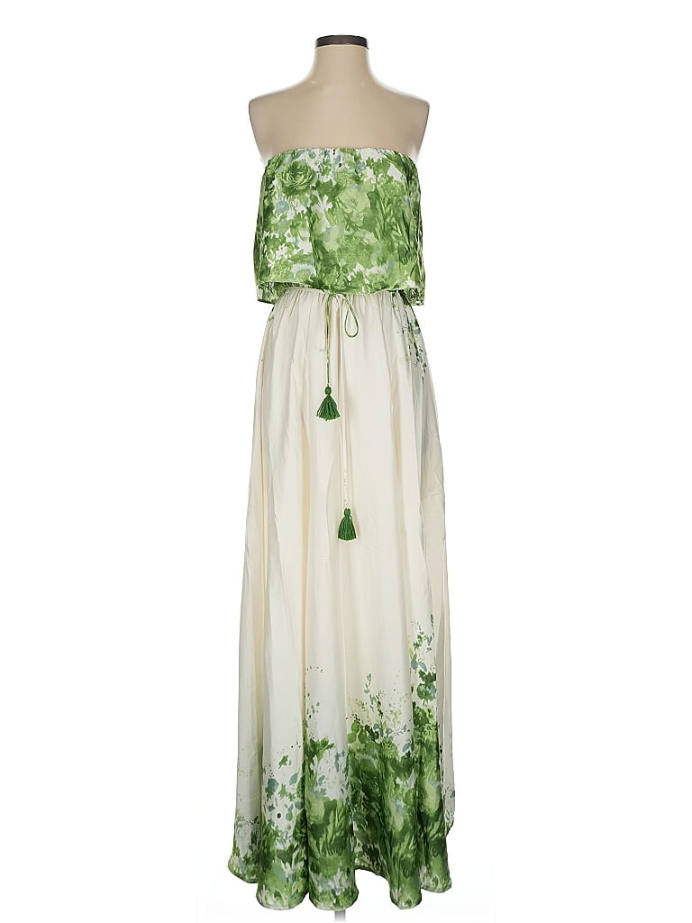 AaKaa 100% Polyester Tropical Green Casual Dress Size S - 19% off | ThredUp