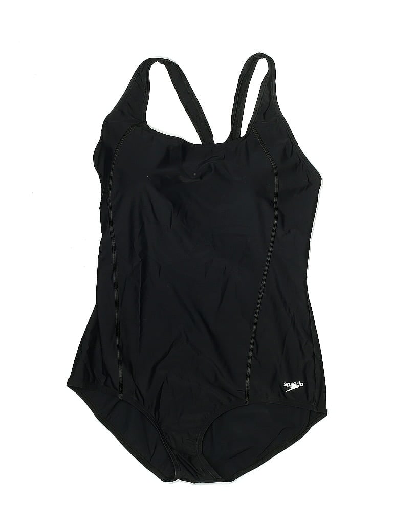 Speedo Solid Black One Piece Swimsuit Size 20 (Plus) - 39% off | ThredUp