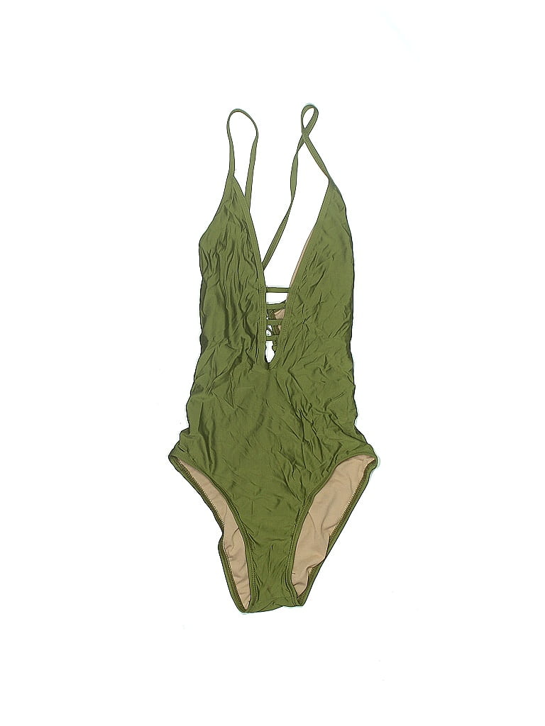 Ella Moss Solid Green One Piece Swimsuit Size M - 65% off | ThredUp