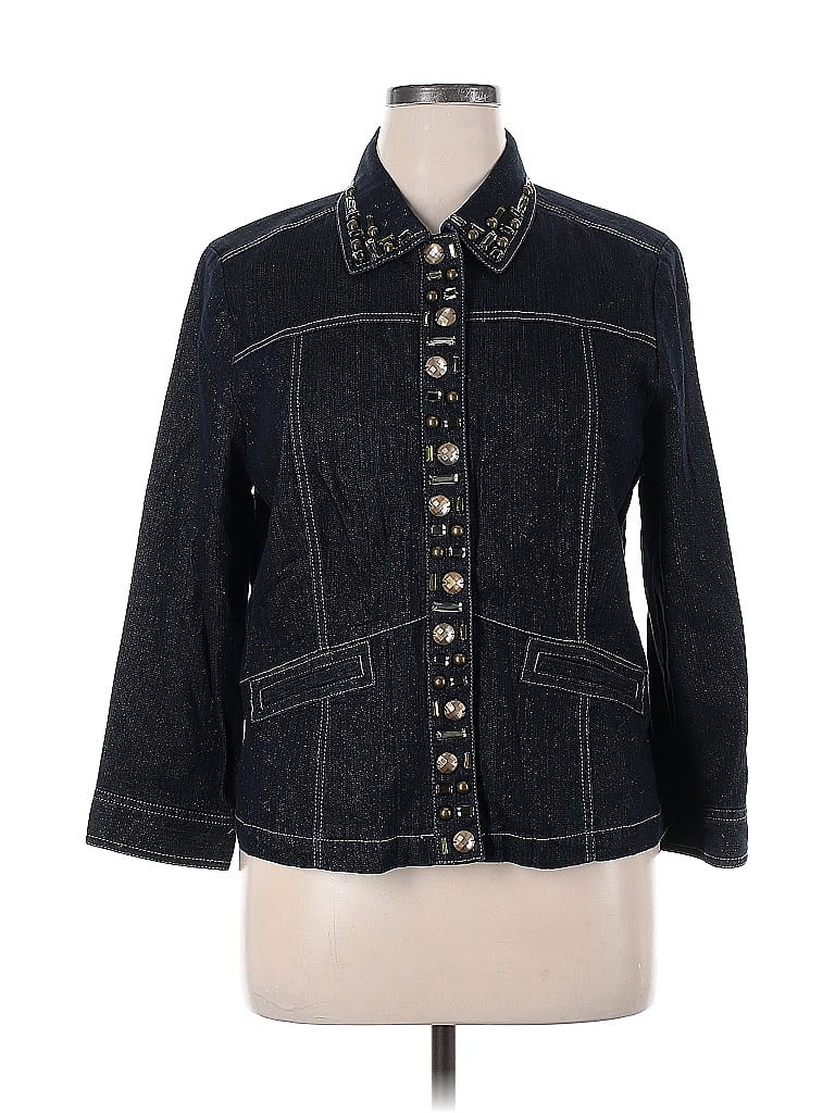 Ruby Rd. Blue Denim Jacket Size 16 - 62% off | ThredUp
