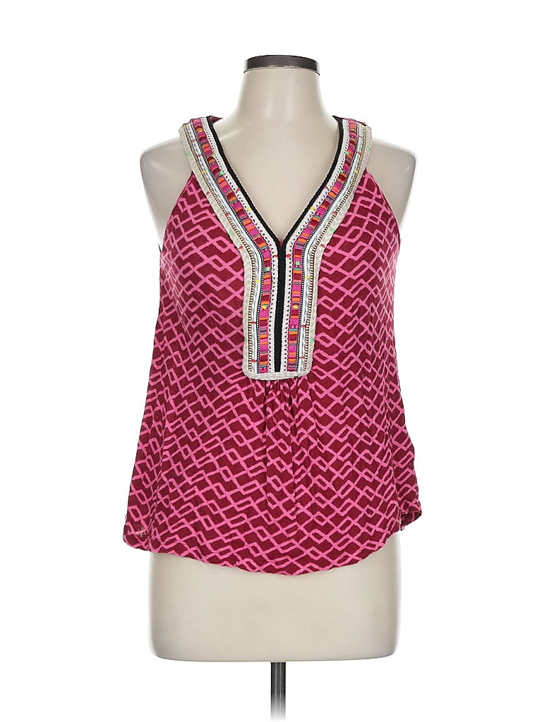 Akemi + Kin Burgundy Sleeveless Blouse Size L - 71% off | ThredUp