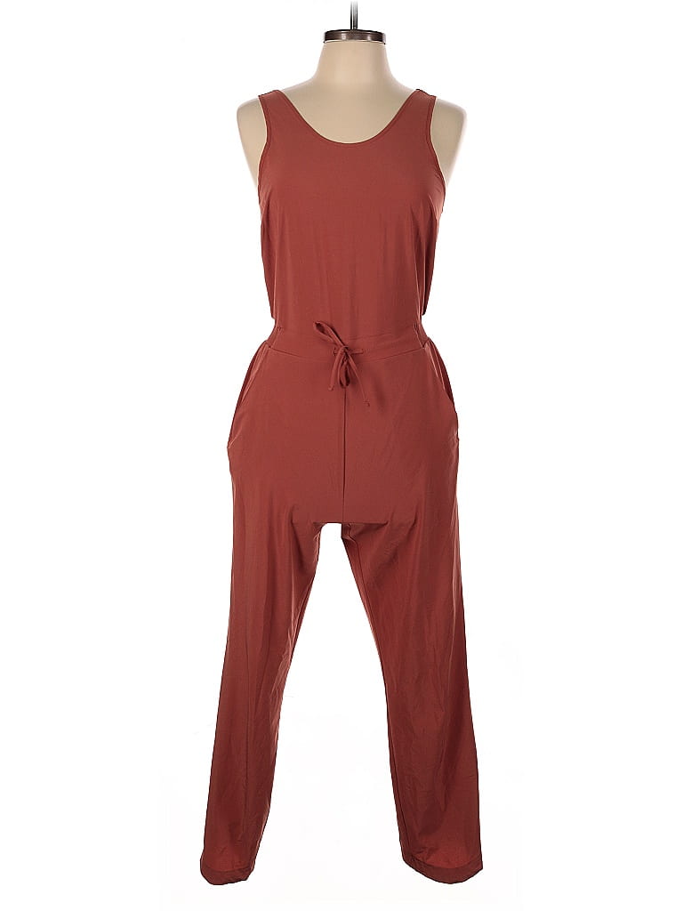 all in motion Solid Red Jumpsuit Size S - 37% off | ThredUp