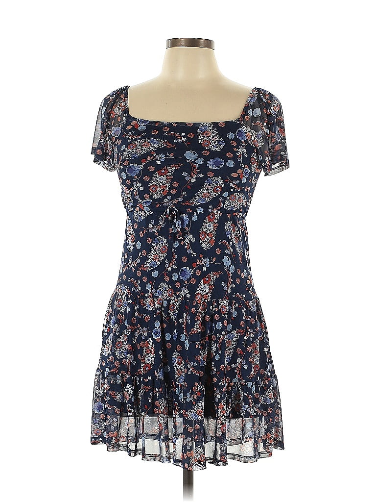 Trixxi Paisley Blue Casual Dress Size L - 56% off | ThredUp