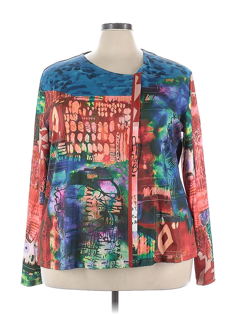 Misslook Blue Long Sleeve Blouse Size 5X (Plus) - 68% off | ThredUp