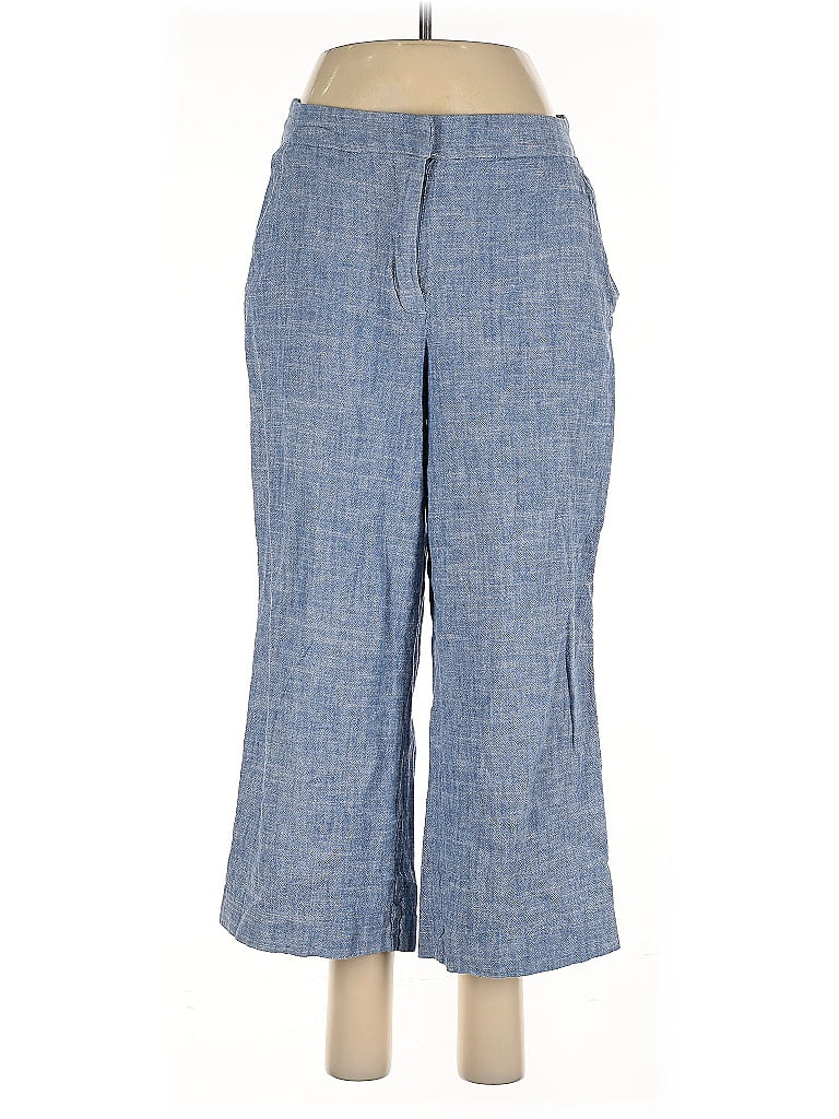 Violets & Roses Blue Linen Pants Size 8 - 64% off | ThredUp