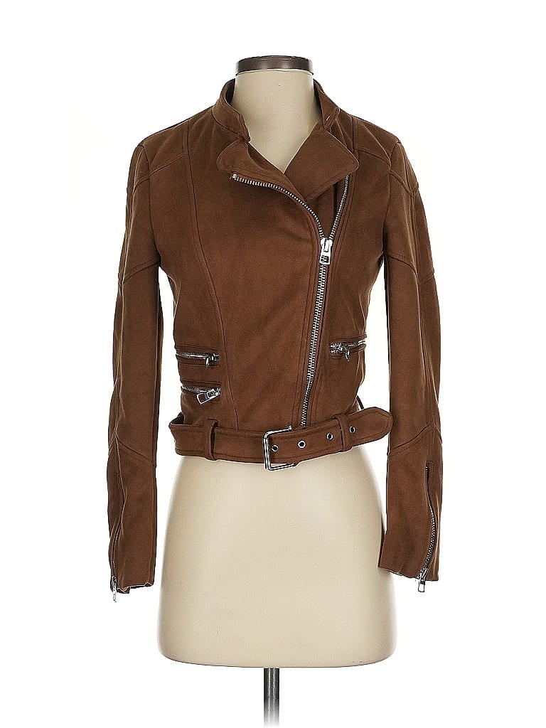 Zara TRF Brown Jacket Size XS - 66% off | ThredUp