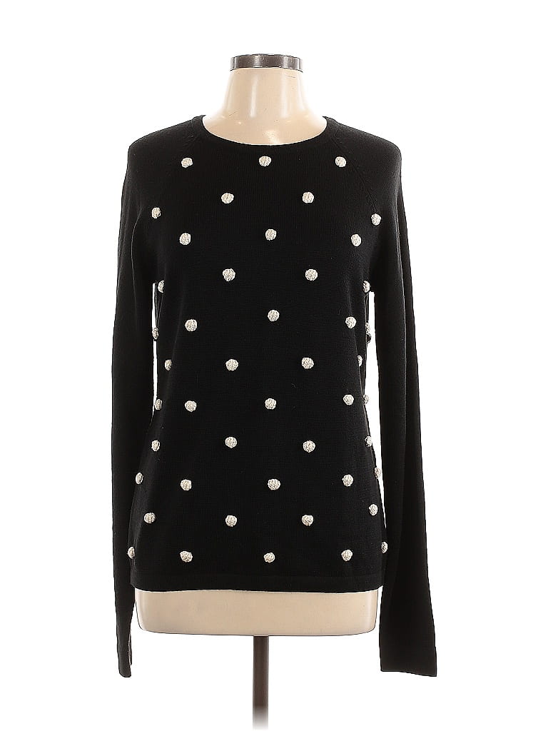 Ted Baker London Polka Dots Black Pullover Sweater Size 12 (5) - 60% ...