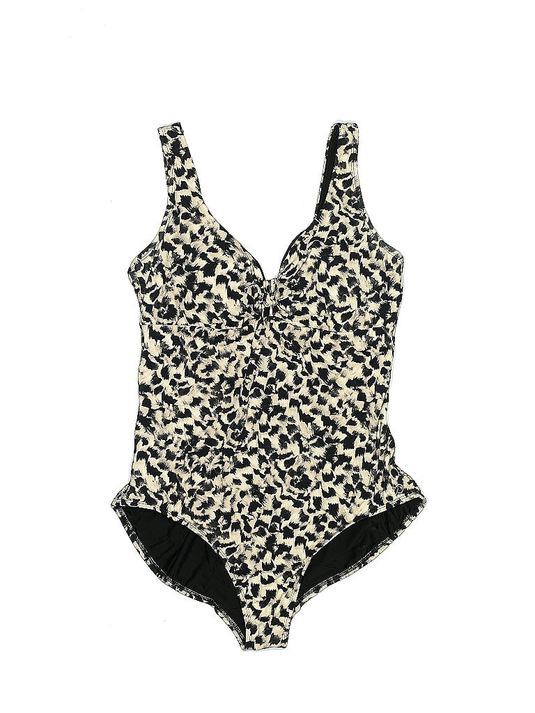 Calia by Carrie Underwood Animal Print Ivory One Piece Swimsuit Size 14 ...
