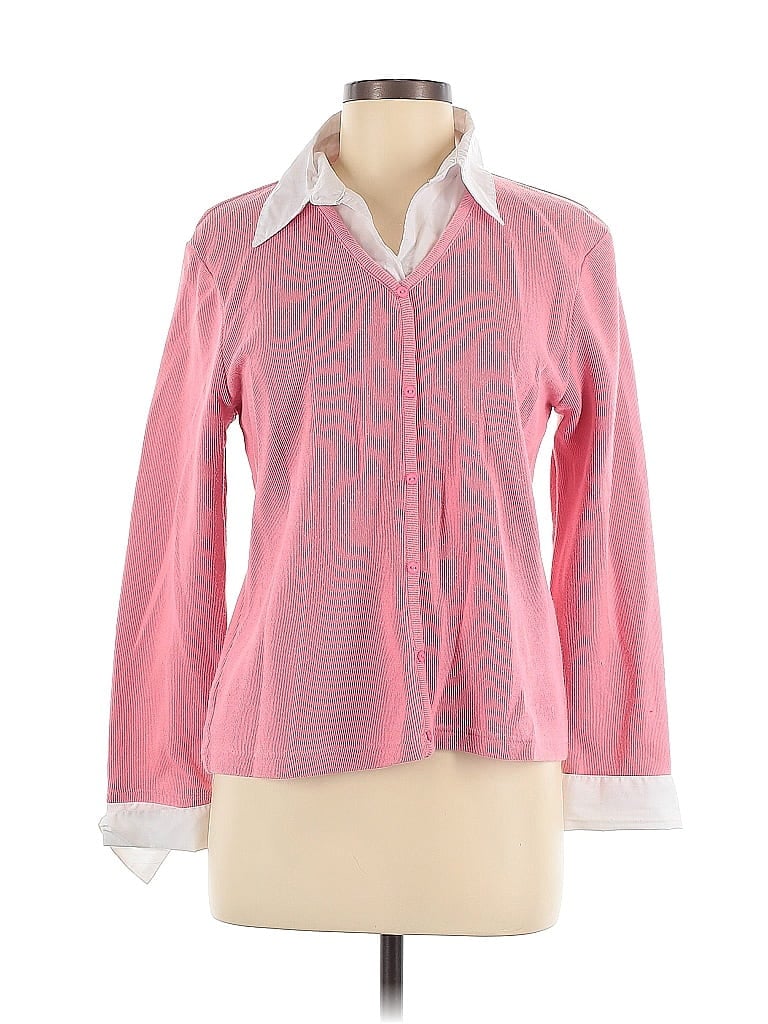 Baxter & Wells Pink Long Sleeve Blouse Size M - 68% off | ThredUp