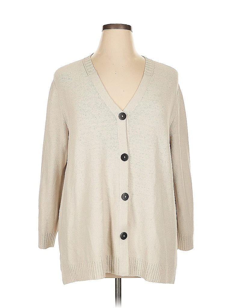 Barbara Wells Studio Tan Cardigan Size XL - 76% off | ThredUp
