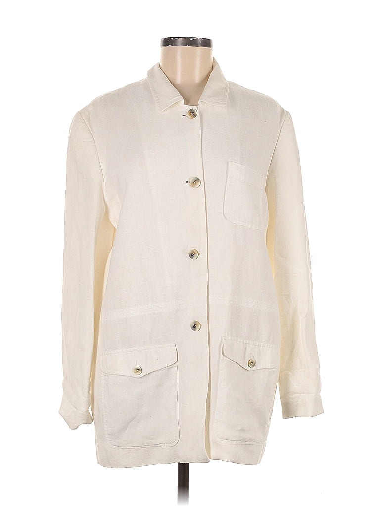 Jennifer Moore Ivory Coat Size 8 - 42% off | ThredUp
