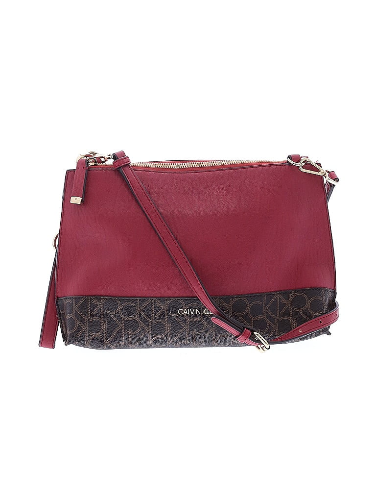 Calvin Klein Burgundy Red Crossbody Bag One Size - 66% off | ThredUp