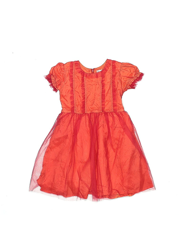 Rachel Riley 100% Nylon Orange Dress Size 5 - 72% off | ThredUp