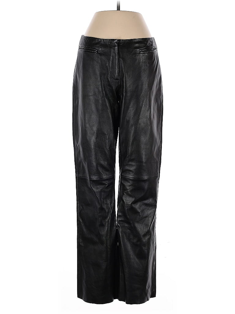 Cache 100% Leather Black Leather Pants Size 4 - 68% off | ThredUp