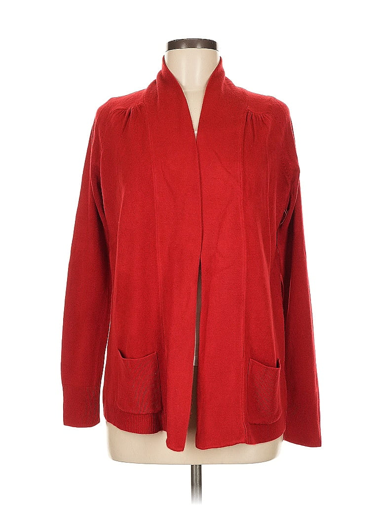 Debbie Morgan 100% Acrylic Red Cardigan Size M - 52% off | ThredUp