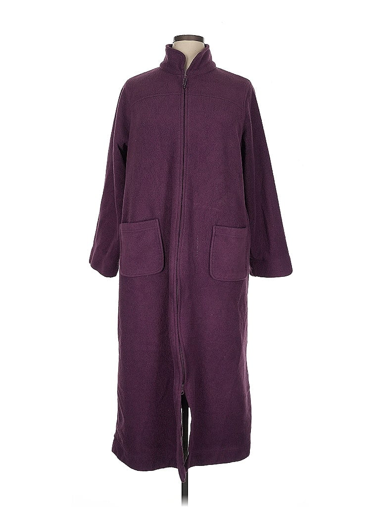 L.L.Bean 100% Polyester Purple Coat Size XL - 55% off | ThredUp