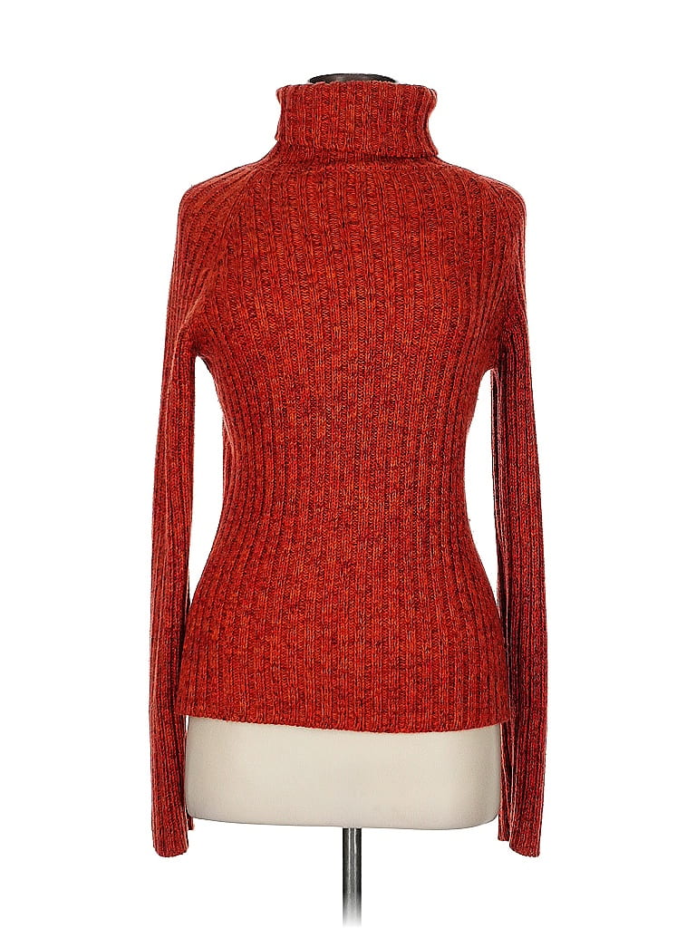 Moda International Orange Turtleneck Sweater Size M - 54% off | ThredUp