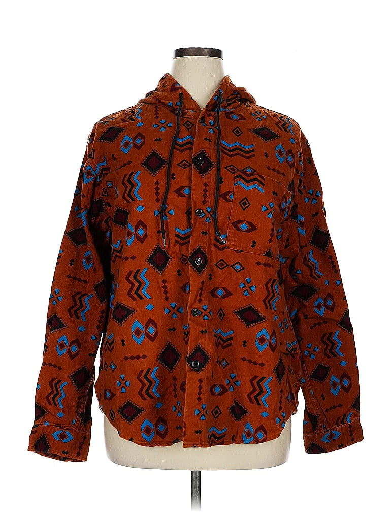 Original Use 100% Cotton Print Orange Jacket Size XL - 50% off | ThredUp
