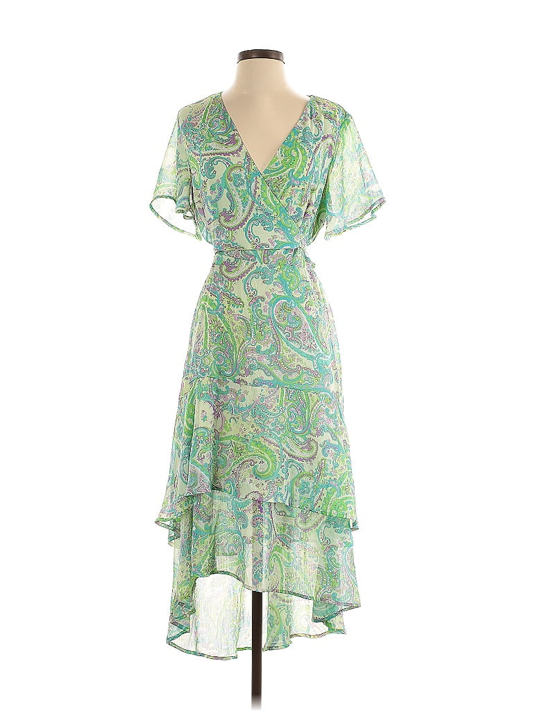 Chloe+Rene 100% Polyester Paisley Green Cocktail Dress Size M - 59% off ...