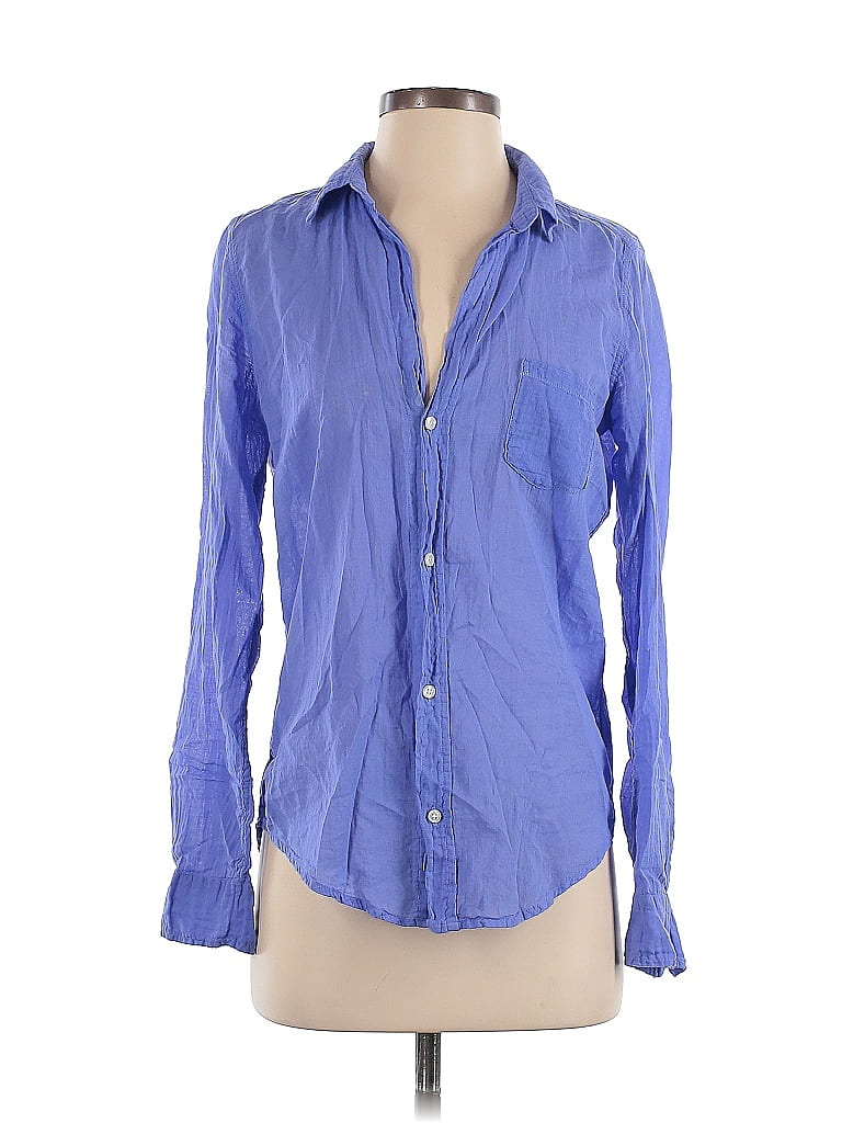 Frank & Eileen 100% Cotton Blue Long Sleeve Button-Down Shirt Size S - 83% off | ThredUp